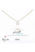 Dogeared Jewelry Sparkle With Wishes Wishbone Necklace : Think Her