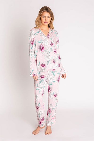 PJ Salvage Runway Floral Pajama Set : Think Her