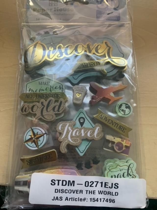 Discover the World 3D stickers