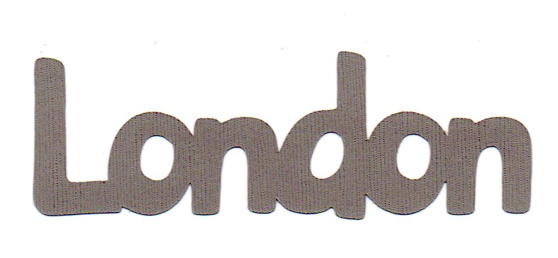 London Scrapbook Cut Out