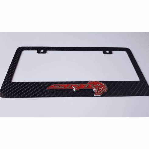 Dodge SRT Hellcat Carbon Fiber License Plate Frame
