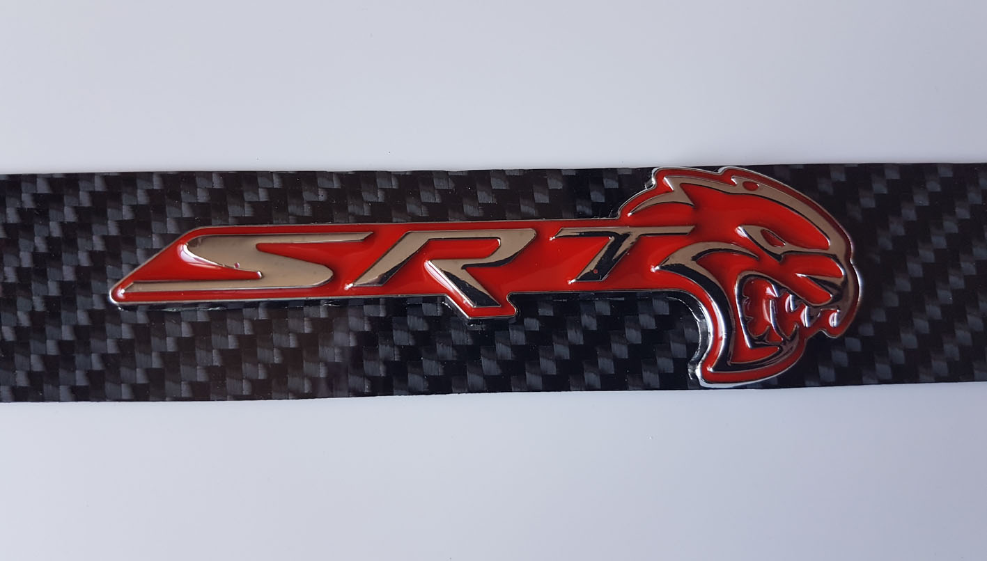 Dodge SRT Hellcat Carbon Fiber License Plate Frame