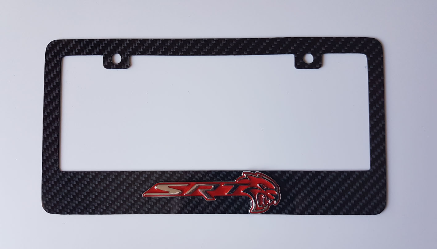 Dodge SRT Hellcat Carbon Fiber License Plate Frame