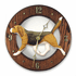 Beagle Solid Oak Wall Clock