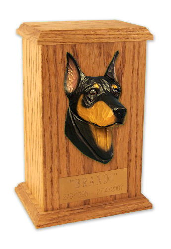 Doberman Memorial Urn