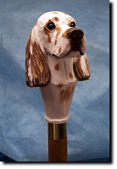 English Setter Walking Stick, Hiking Staff