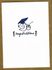Fast Snail Graduation Congratulations Card - Choice of Blue or Red Cap