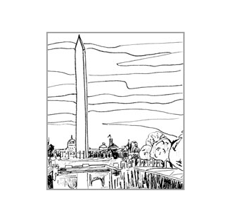Washington Monument Coloring Page