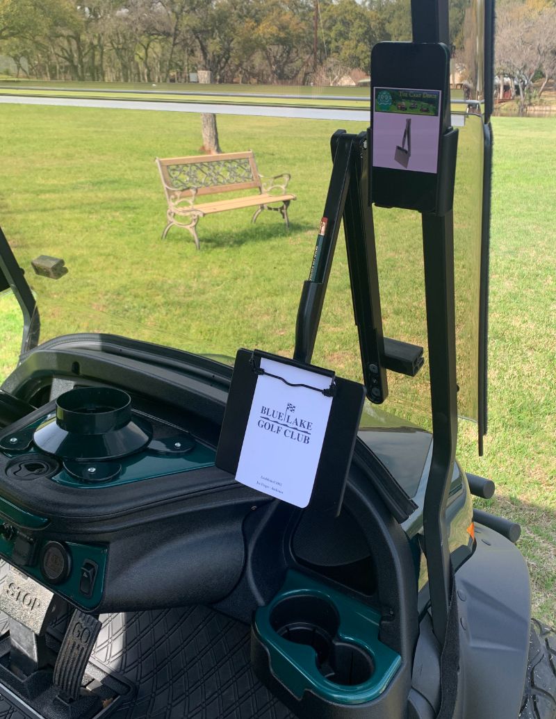 GOLF CART SCORECARD HOLDER