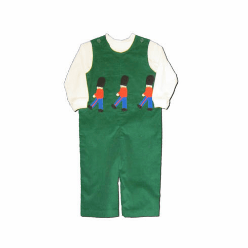 Funtasia Too boys infant clothes On the March green longalls with three ...
