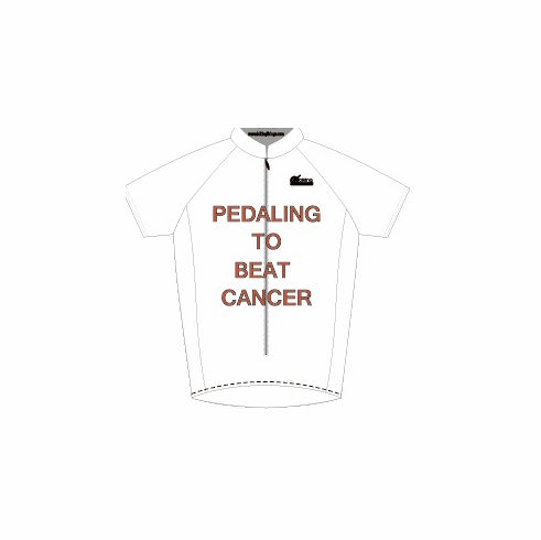 Fighting Cancer Bike Jersey, Cancer Awareness Cycling Shirt, cancer ...