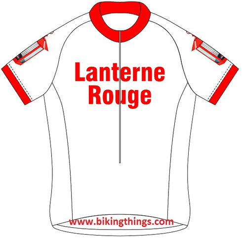 Lanterne Rouge Bike Jersey, Last Rider Tour de France Shirt, last rider ...