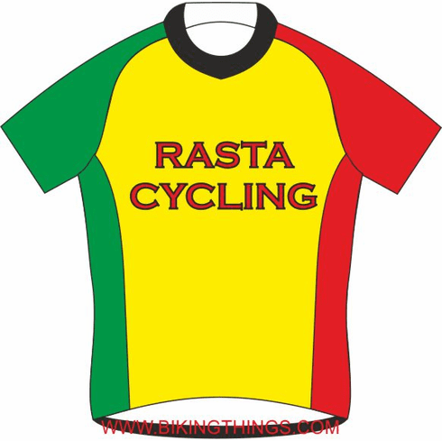 Rasta Bike Jersey, Jamaica Cycling Shirt, jamaican marley cycling shirt ...