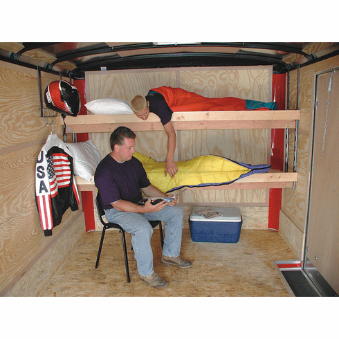 Enclosed Trailer Shelf / Bunk Bed Kit RA-13 Rack'em Mfg.