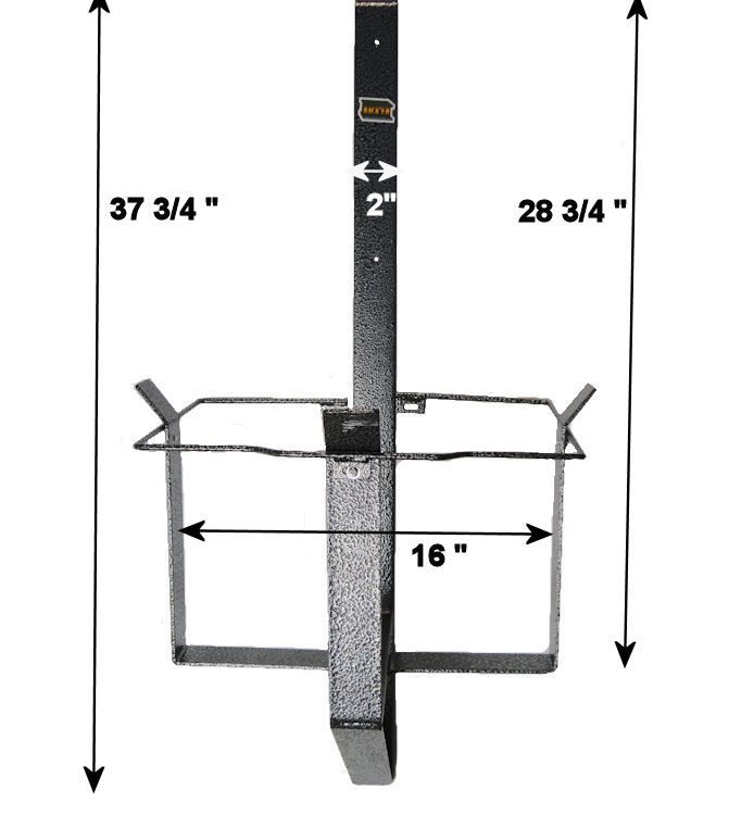 Gas Can and Cooler Rack for Enclosed Trailers RA-1L by Rack'em Mfg.