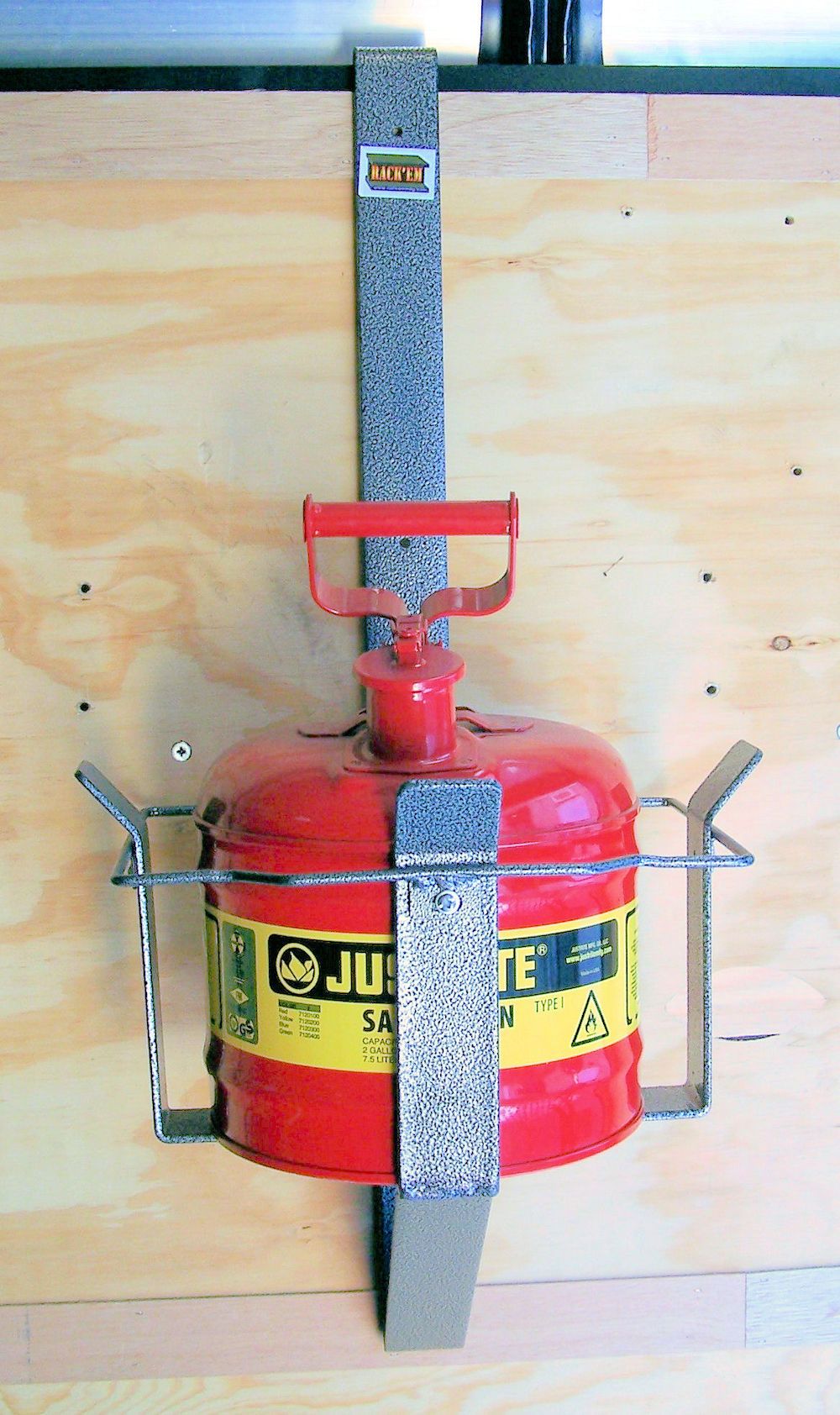 2.5 Gallon Gas Can Rack RA-1S Rack'em Mfg.