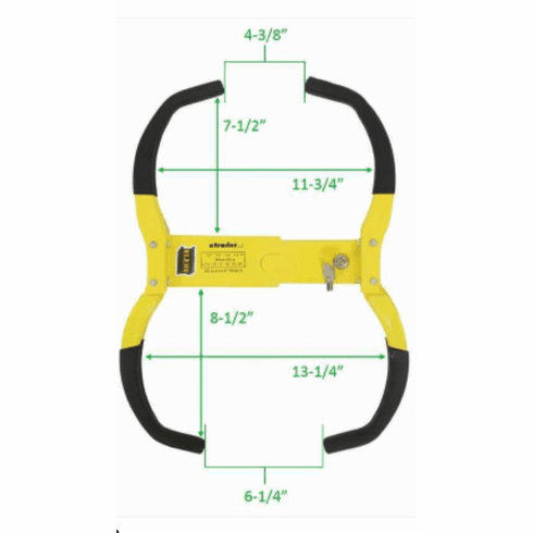 Lock'em Magnum Wheel Lock RA-25 Rack'em Mfg