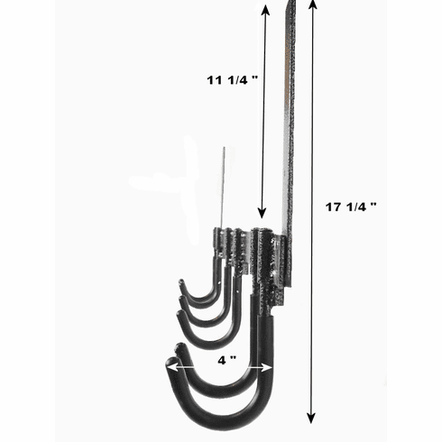 6-Hook Multi-Tool Rack RA-7 Rack'em Mfg.