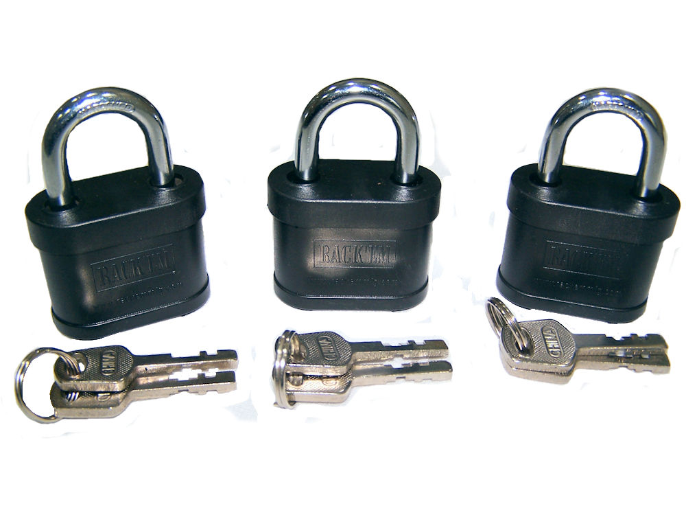 Rack'em keyed alike Security Padlocks