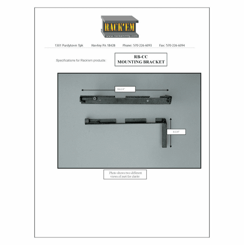 Grass Catcher Bracket - RB-CC - for Country Clipper Mowers by Rack'em