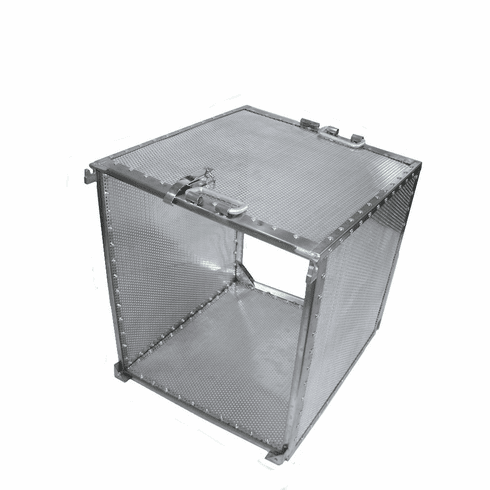 RLES-2.5 Stainless Steel Aluminum Grass Catcher Extension. Rack'em Mfg.