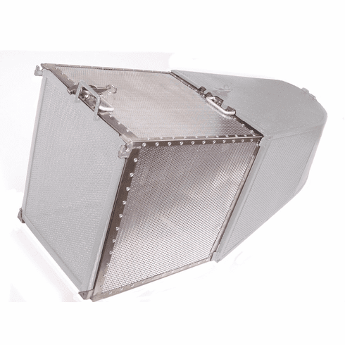 RLES-2.5 Stainless Steel Aluminum Grass Catcher Extension. Rack'em Mfg.