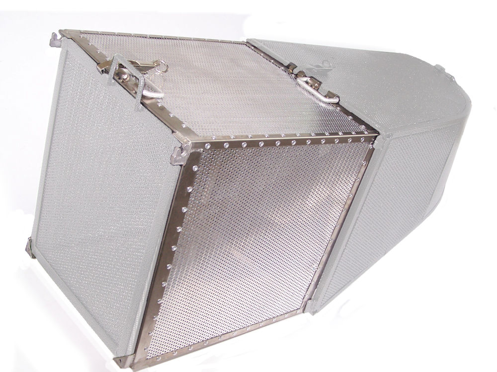 RLES-2.5 Stainless Steel Aluminum Grass Catcher Extension. Rack'em Mfg.