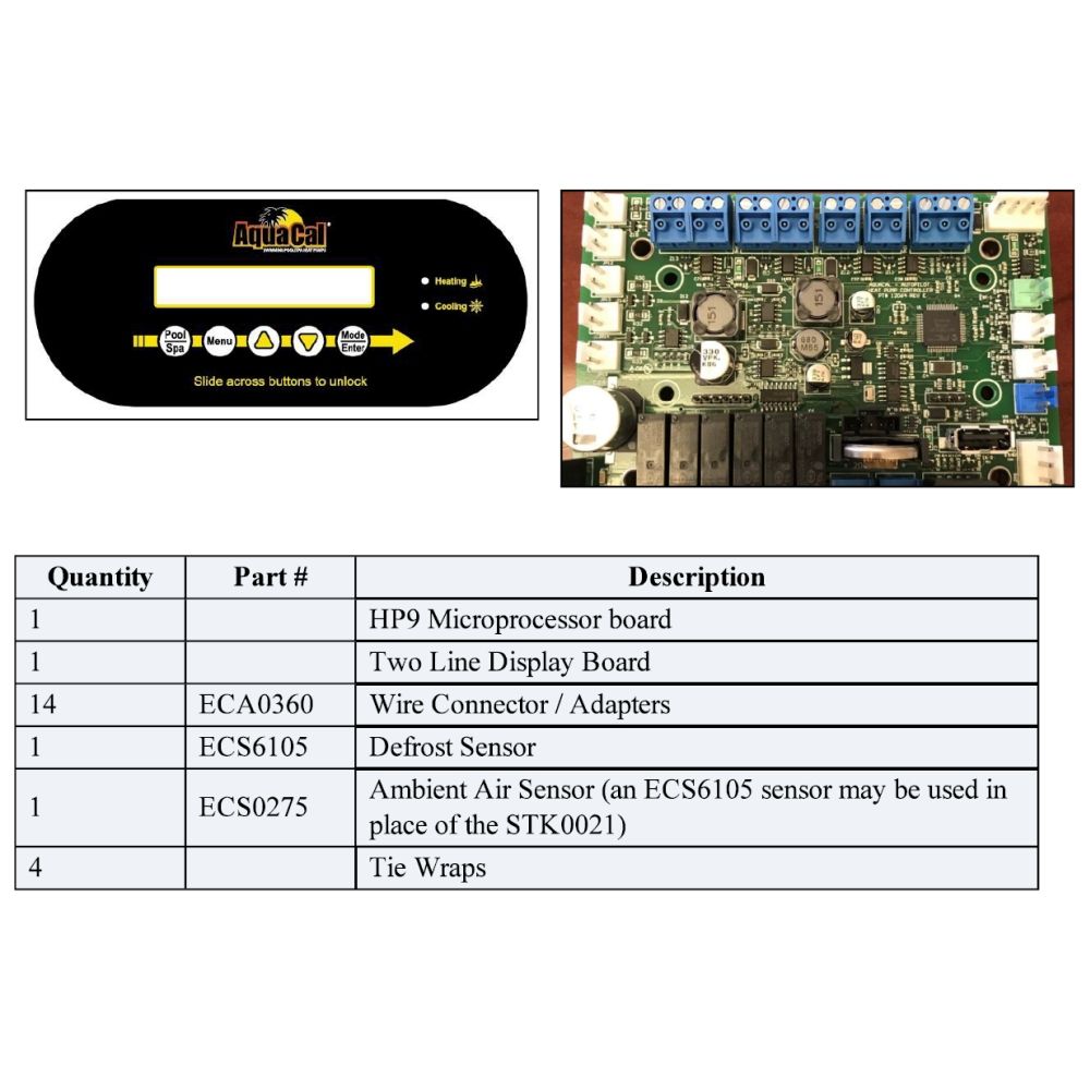 AquaCal STK0225 HP9 Upgrade Kit