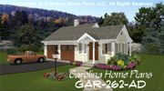 Country Style Garage-Workshop Plan GAR-262-AD Sq Ft | Small Budget ...