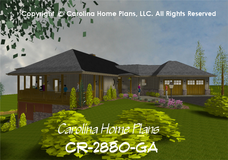 Large Contemporary Ranch Style House Plan CR-2880 Sq Ft | Luxury Home ...