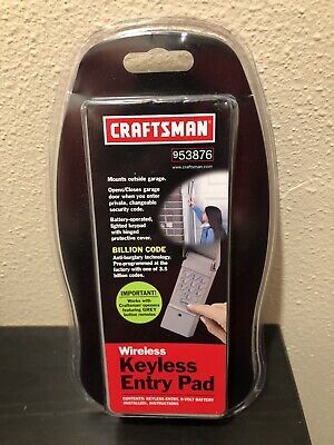 53876 Craftsman Keyless Entry Pad (New unopened)