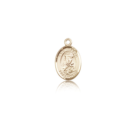 14kt Gold St. Sarah Patron Saint Medal - Small | HolyFamilyOnline.com