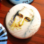 Face of Jesus Button | HolyFamilyOnline.com