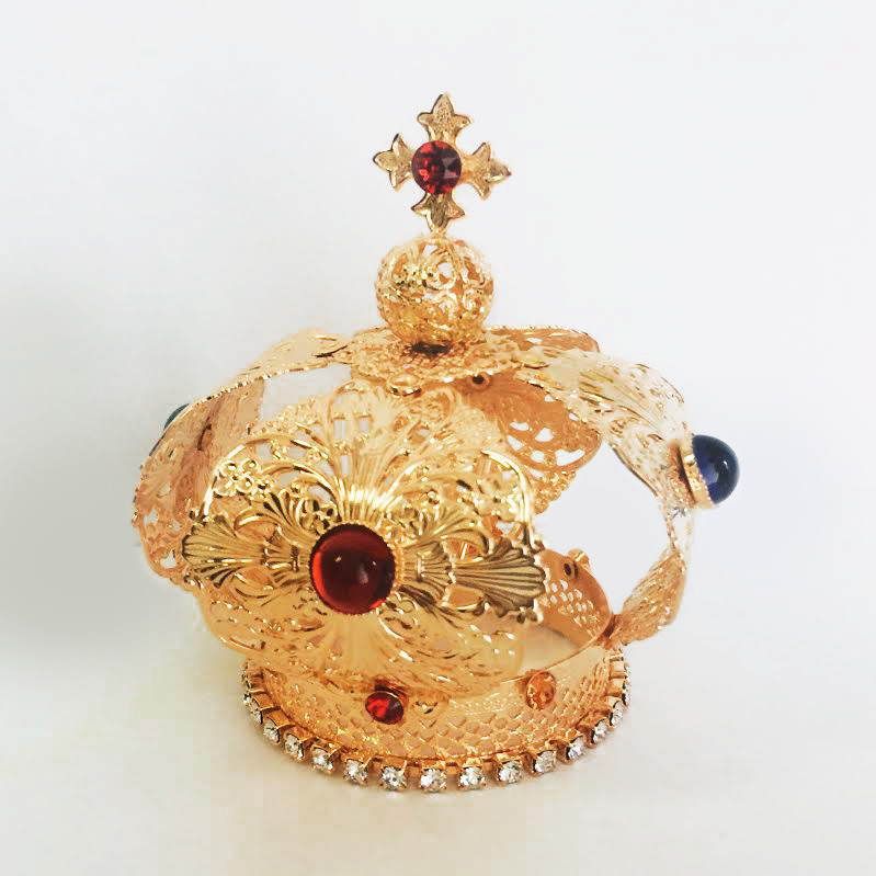 Fatima Gold Crown Diameter 2 inches | HolyFamilyOnline.com