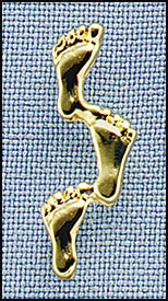 Footprints Pin | HolyFamilyOnline.com