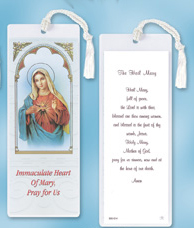 Immaculate Heart Laminated Bookmark | HolyFamilyOnline.com