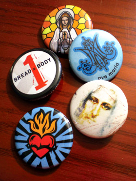 Spiritual Buttons | HolyFamilyOnline.com