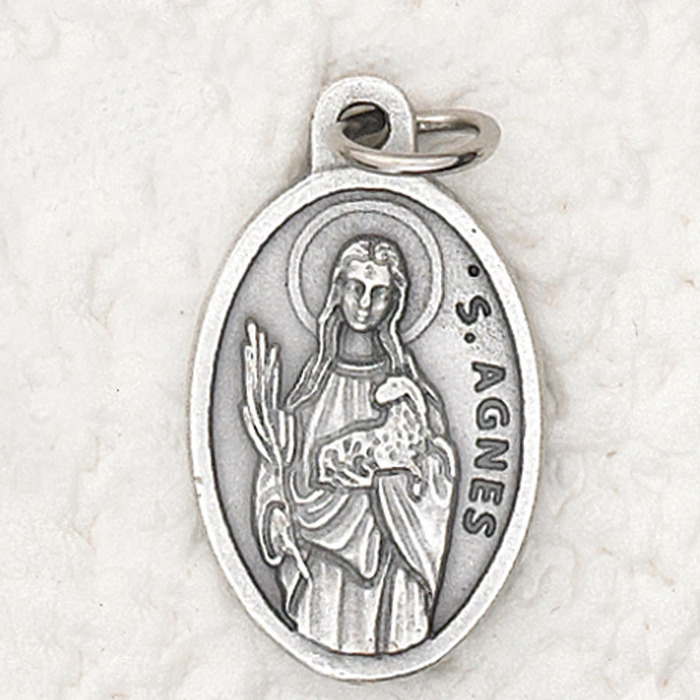 St. Agnes: Oxidized Medals | HolyFamilyOnline.com