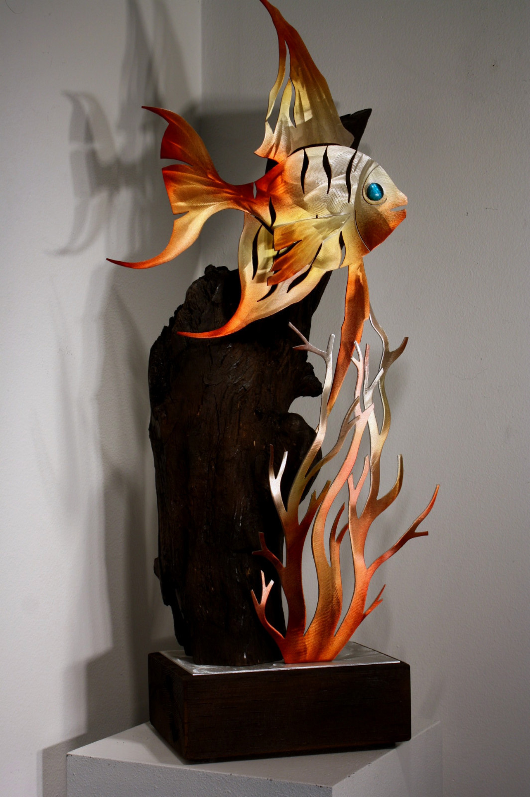 Abstract Metal Fish Art