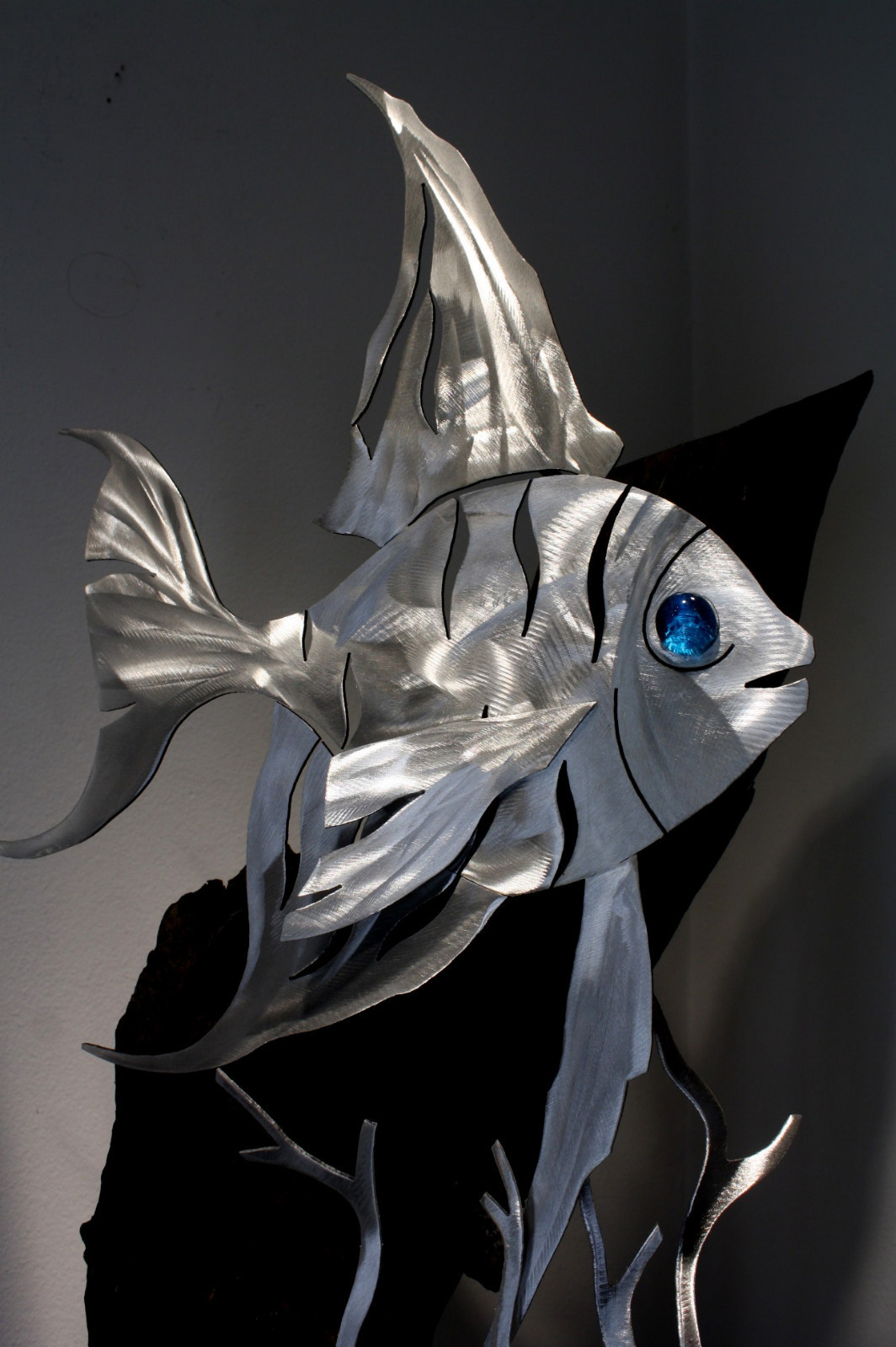 Abstract Metal Fish Art