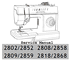 Service Manual for Singer Model 2808 - and other 2800 models