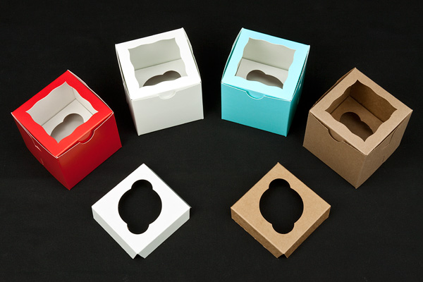 1497 - 4" x 4" x 7/8" Single Standard Cupcake Insert, Reversible White ...