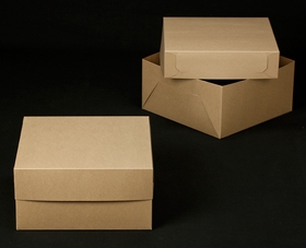 Brown Cake Boxes