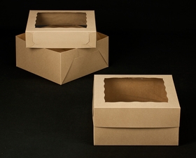 Brown Cake Boxes