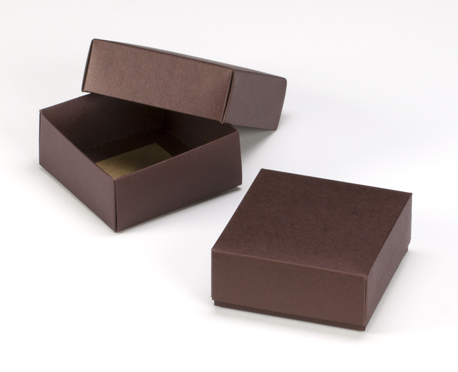 3108x2892 - 4" x 4" x 1 3/4" Chocolate/Brown Simplex Box Set, without ...