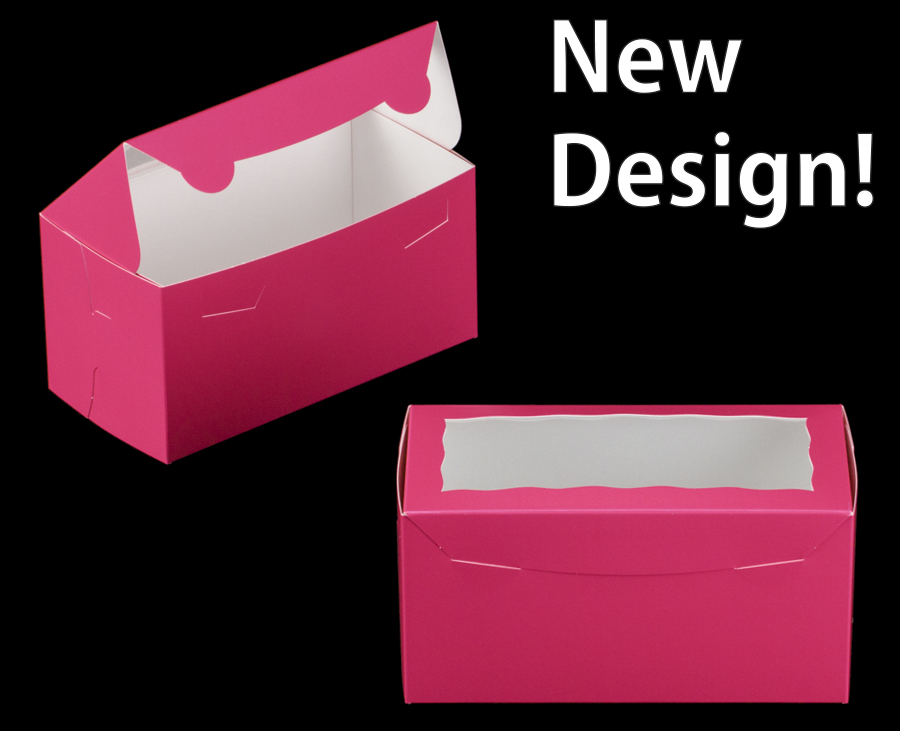 3397q10 8 X 4 X 4 Pink White Lock Tab Box With Window 10 PACK 3397q10-8-x-4-x-4-pink-white-lock-tab-box-with-window-10-pack