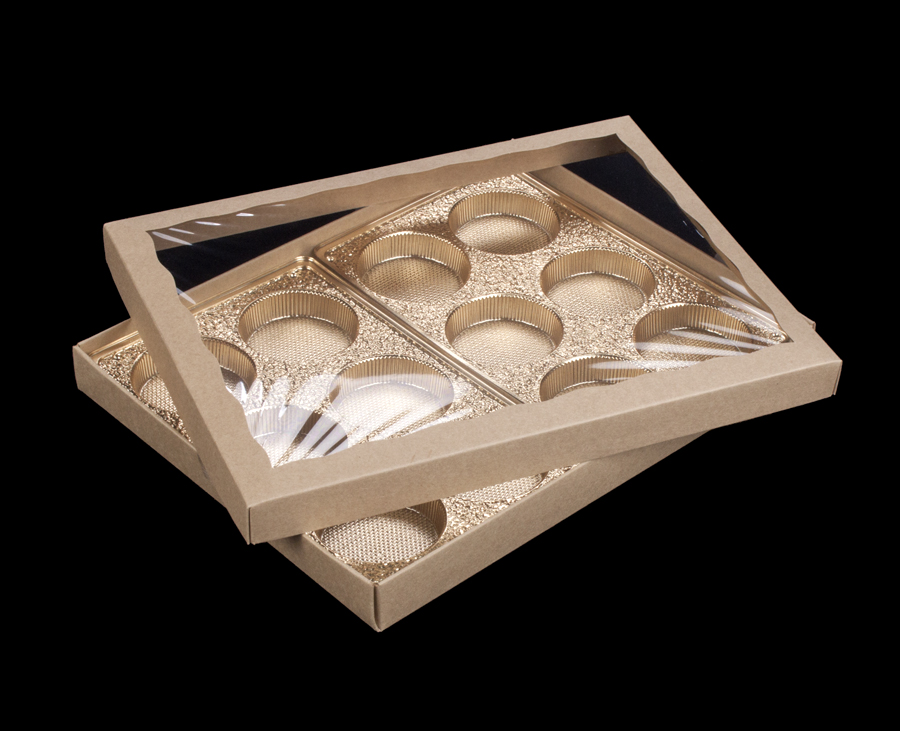 3548x3532x3857x3857 - 12 1/2" x 9 3/4" x 1 1/4" Brown Simplex Box Set ...