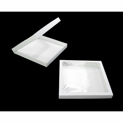 4383 - 12" x 12" x 1 1/2" White Simplex Box with Window