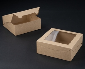 Natural Brown Bakery Boxes (eco-friendly)