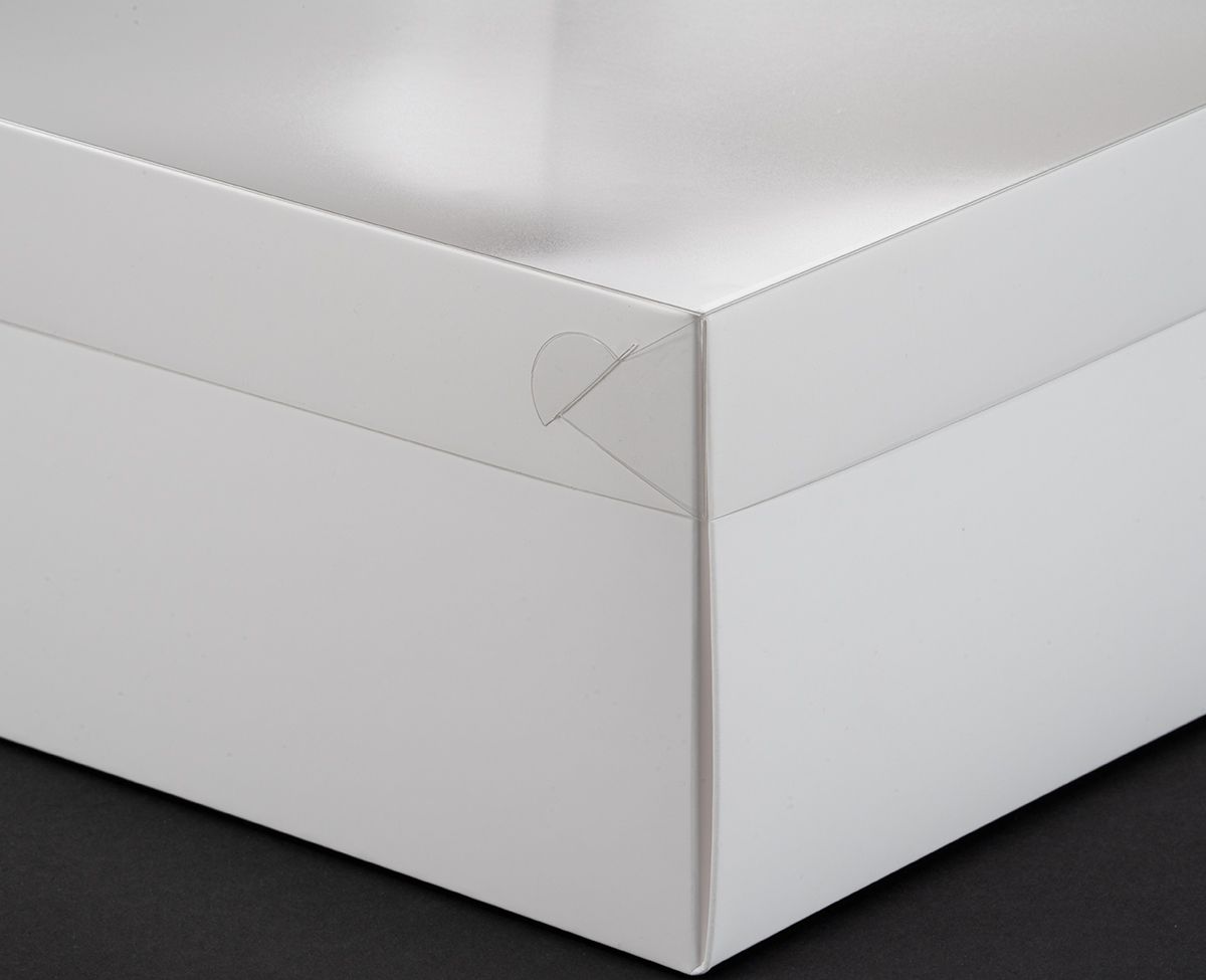 4507x4536 - 10" x 10" x 5" White Two Piece Set, Simplex Base with Lock ...